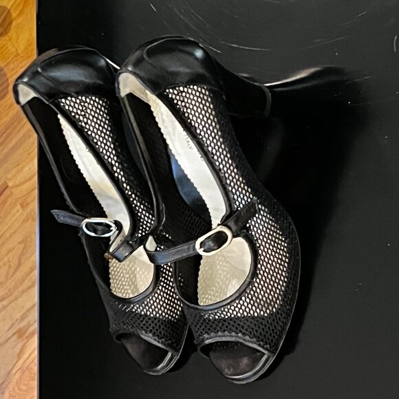 Taryn Rose | Shoes | Italian Made Taryn Rose Peep Toe Mesh Heels | Poshmark
